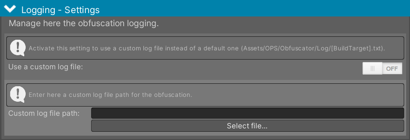 Optional - Settings | GuardingPearSoftware documentation
